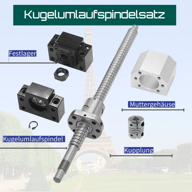 SFU1605 SFU1204 KUGELUMLAUFSPINDEL BK/BF12+SBR12/16/20 Linearführung ...