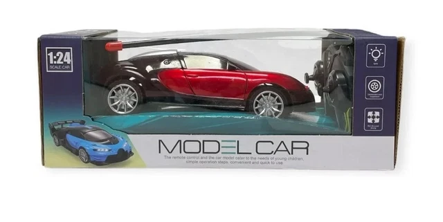 BLACK/BLUE 1:22 RC Remote Control Luxury Sports Car with Lights – Kids ...