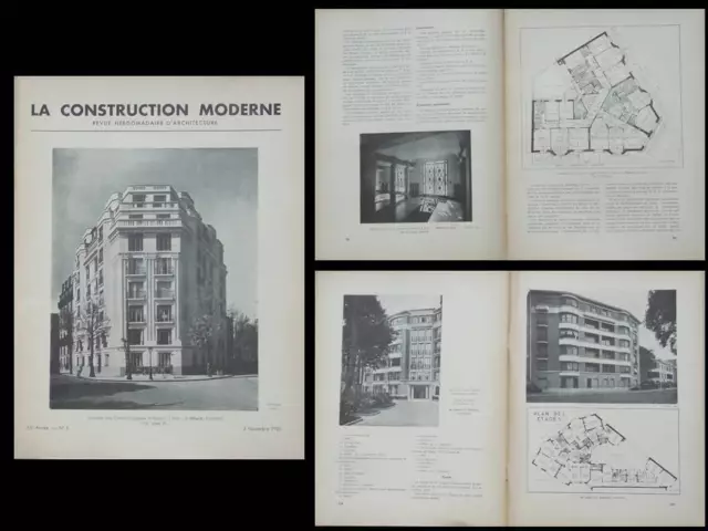 LA CONSTRUCTION MODERNE n°5 1935 - BOULOGNE BILLANCOURT, PARIS RUE ... LA CONSTRUCTION MODERNE n°5 1935 - BOULOGNE BILLANCOURT, PARIS RUE ...