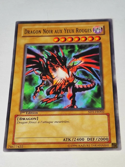 YU-GI-OH! DRAGON NOIR Aux Yeux Rouges SD1-FR002 Neuve 1 Édition EUR 5 ...