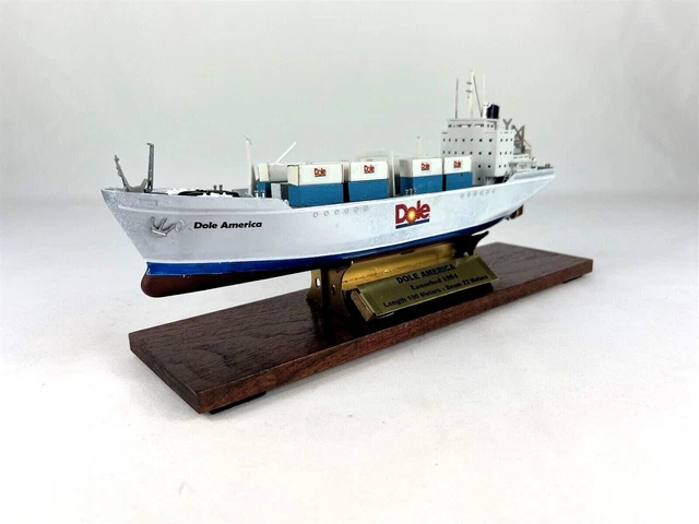 CARGO SHIP MODEL Dole America Scale Model Freighter Custom Built 1:500 ...