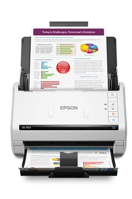 EPSON WORKFORCE DS-770II Color One Pass Duplex A4 Document Scanner/Scan ...