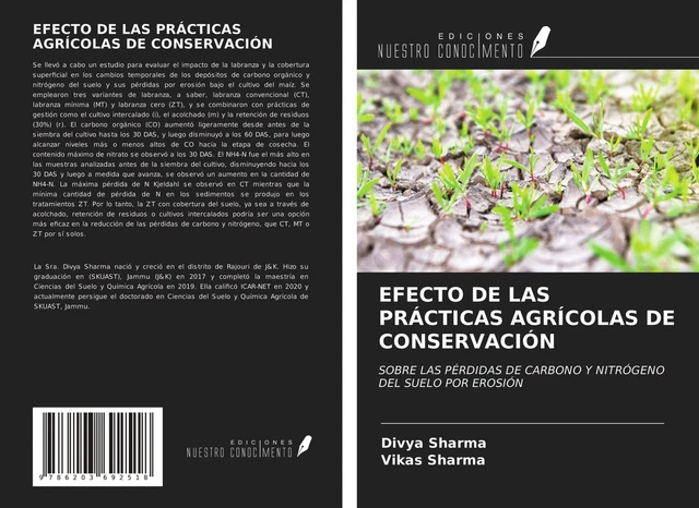 EFECTO DE LAS PRÁCTICAS AGRÍCOLAS DE CONSERVACIÓN Divya Sharma (u. a.) Buch 2021 EUR 48,90 ...