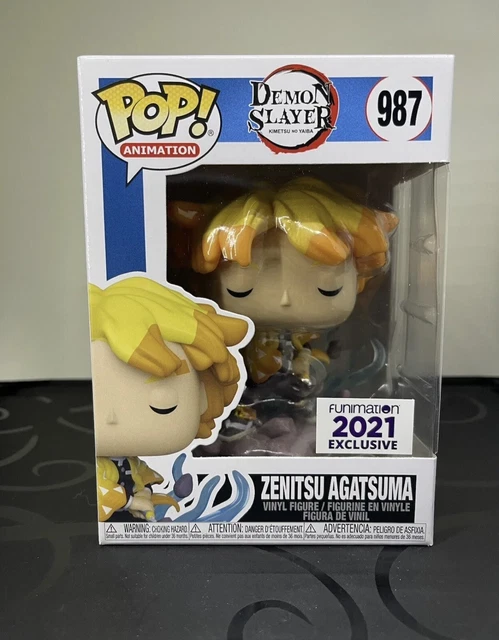 FUNKO POP! DEMON Slayer-Zenitsu Agatsuma Funimation 2021 Exclusive #987 ...