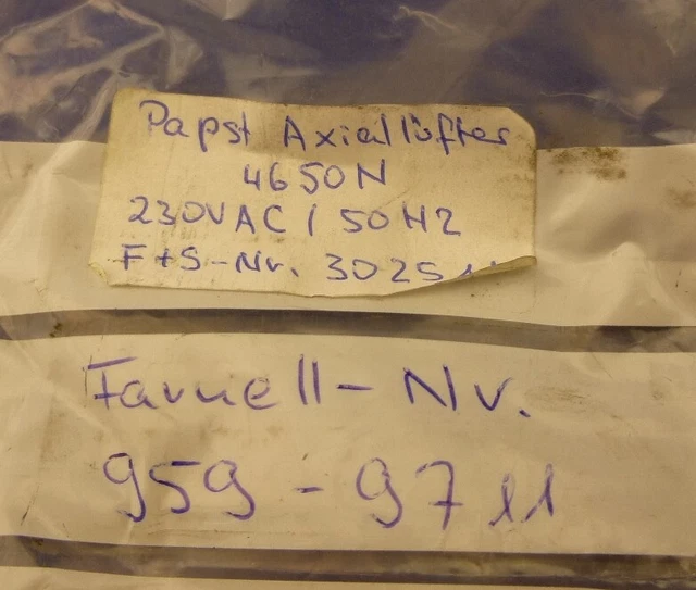 EBMPAPST FAN AXIAL Fan 4650N/ 230V/ 50/ 60Hz/ 18W/ New $48.49 - PicClick CA