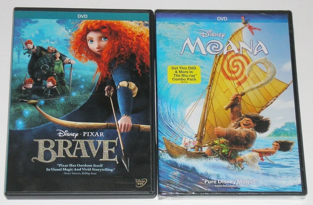 DISNEY DVD LOT - Pixar's Brave & Moana (1 Used, 1 New) EUR 20,23 - PicClick FR