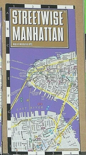 STREETWISE MANHATTAN MAP - Laminated City Street Map of Ma... | Livre ...