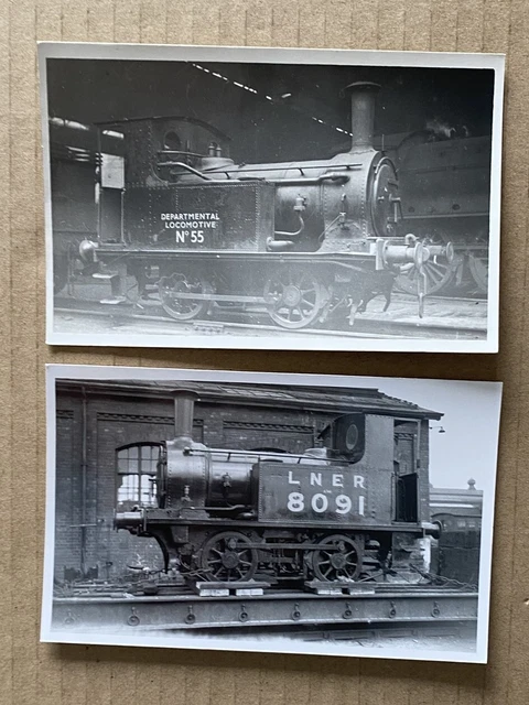 2 PHOTOGRAPHS LNER Departmental Shed Pilot Locomotive At York £3.00 ...