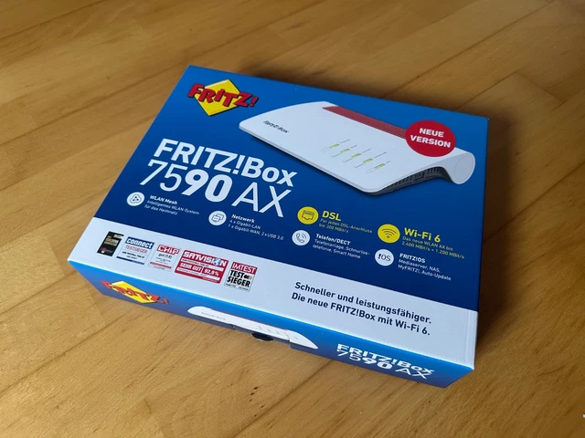 AVM FRITZ!BOX 7590 AX WLAN Modem-Router-Kombination Wi-Fi 6 NEU EUR 178,00 - PicClick DE