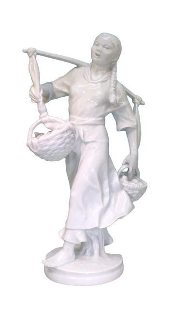 MEISSEN FIGUR KOREANERIN, Entwurf: Max Bochmann, 30 cm - 15379 - EUR ...