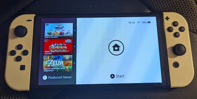 NINTENDO SWITCH OLED Model HEG-001 Handheld Console - 64GB - White £230 ...