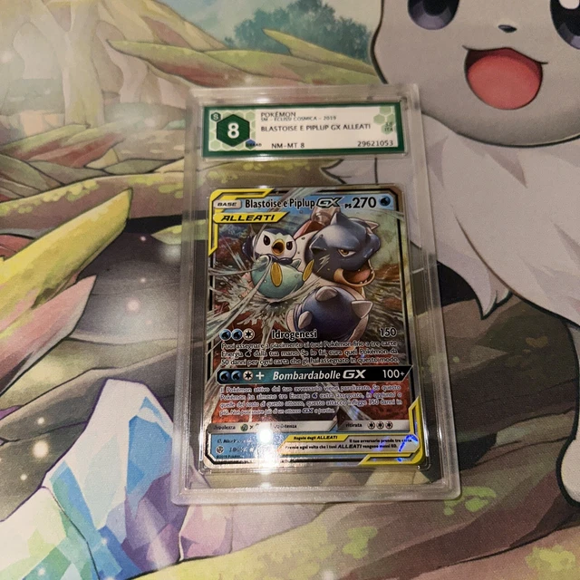 CARTA POKEMON 38/246 Blastoise E Piplup Gx Tag Team GRAAD 8 no psa bgs ...