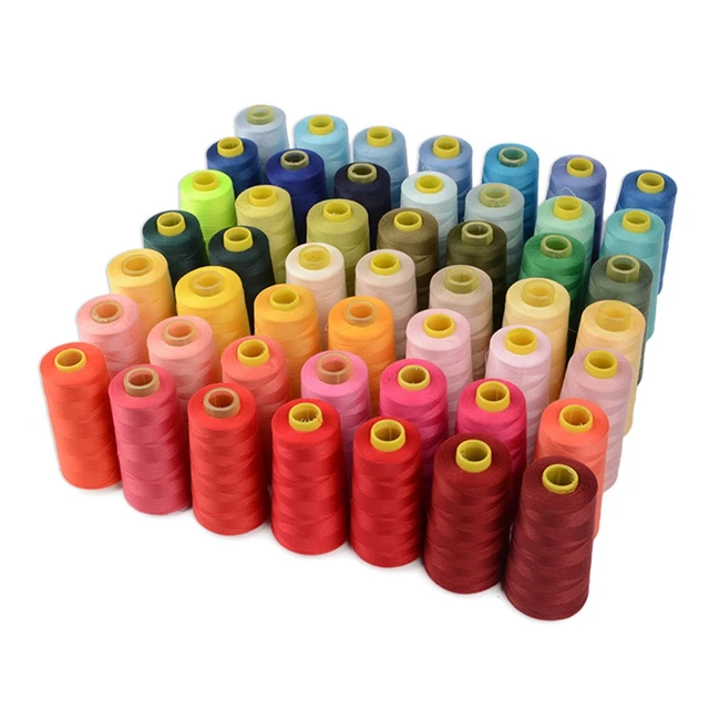 3000 YARDS THREAD Spools Upholstery Sewing Threads for Overlocker Cone ...