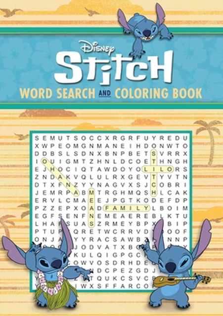 DISNEY STITCH WORD Search and Coloring Book by Editors of Thunder Bay ...