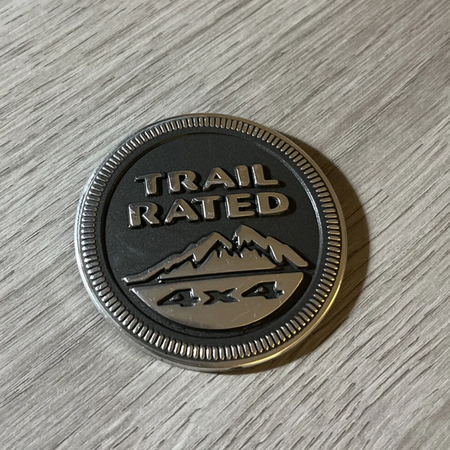 JEEP LIBERTY WRANGLER Cherokee Trail Rated 4x4 OEM Fender Emblem Logo ...
