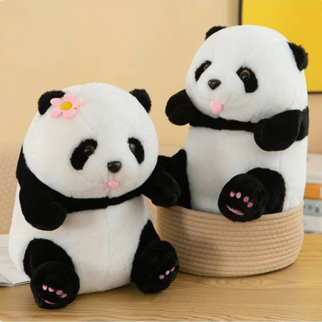 BLACK AND WHITE Panda Plushie Realistic Appearance 55cm Height Ideal ...