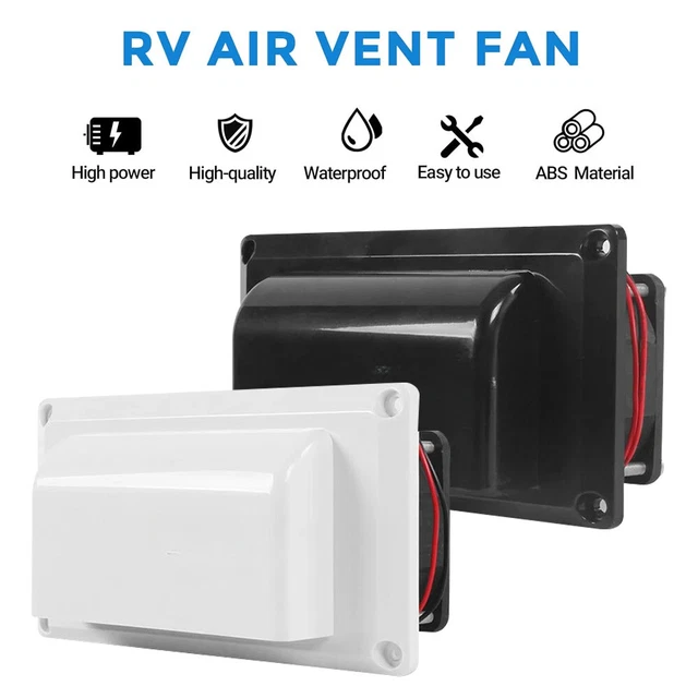 12V RV SIDE Air Vent Ventilation Exhaust Fan Caravan Motorhome Trailer ...