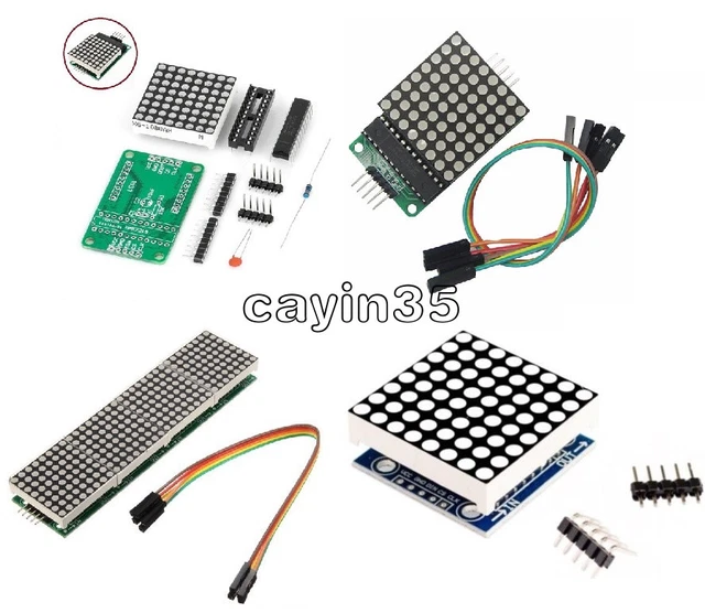 MAX7219 8X8 LED Punkt Matrix Modul Dot Matrix Module for Arduino ...