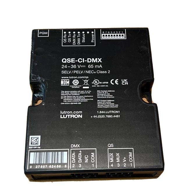 LUTRON QSE-CI-NWK-E QS Ethernet Interface - Black $25.00 - PicClick
