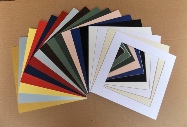 CARDBOARD PICTURE MOUNTS for 30cmx30cm Picture Frame - All colours/cut ...