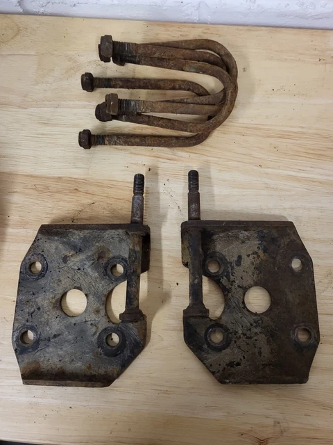 GENUINE FORD ESCORT Mk2 Leaf Spring/damper Mounting Plates With U Bolts ...