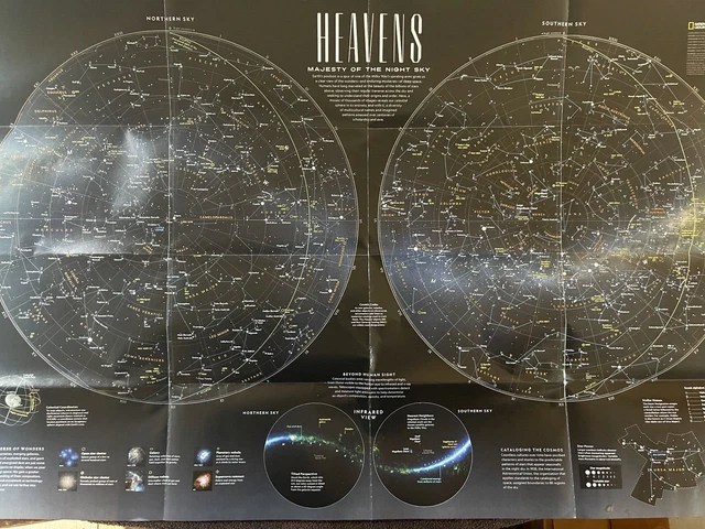 NATIONAL GEOGRAPHIC MAP Insert STAR CRADLE / HEAVENS: Majesty of the ...