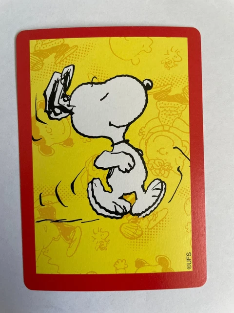 SNOOPY DOG SCHULZ Peanut Gang Comic Woodstock Playing Swap Card: King ...