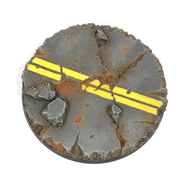 80MM BASE PAINTED INDUSTRIAL ROAD for Warhammer 40K and RPG Miniatures ...