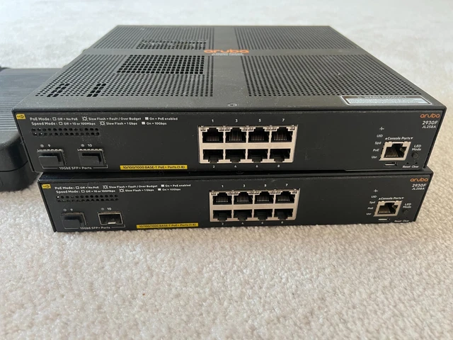 ARUBA 2930F 8G Poe+ 2Sfp+ Switch Jl258A $450.00 - PicClick CA