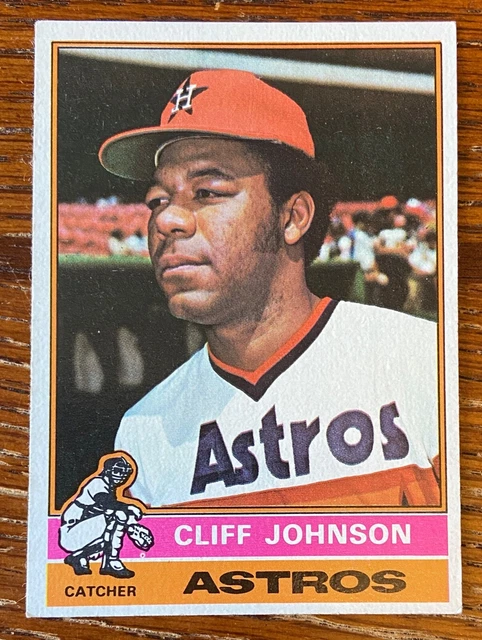 1976 TOPPS BASEBALL Dos Blanc Cliff Johnson Carte #249 Houston Astros ...