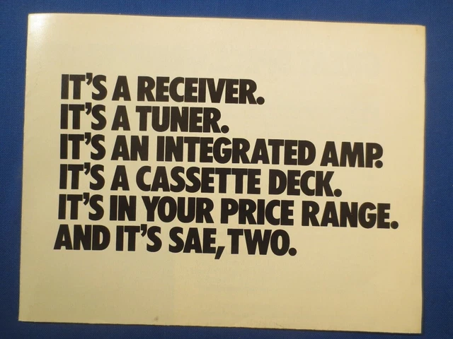 SAE TWO SERIES R3C T3U C3A C3D Brochure Catalog Factory The Original ...