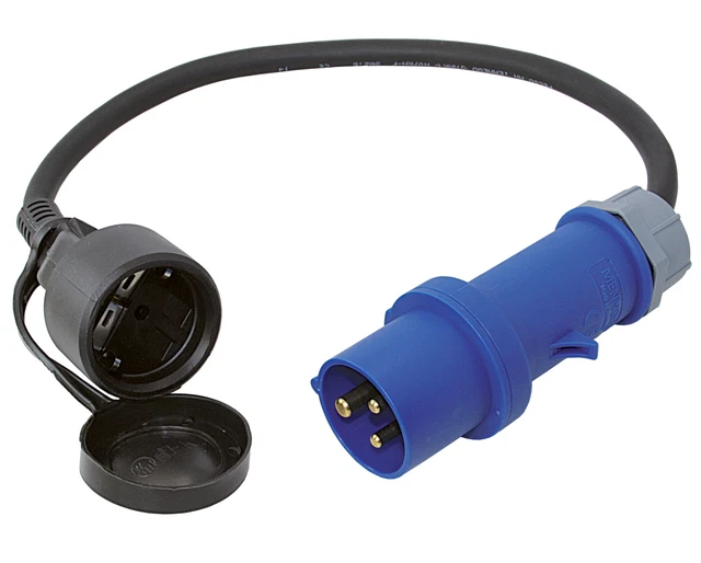 LINDEMANN, CABLE ADAPTADOR Cee-Stecker- Schuko- Embrague, 230V 16A EUR ...