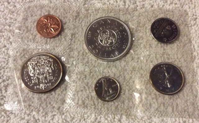 1964 ROYAL CANADIAN Mint Prooflike Uncirculated Coin Set $57.33 ...