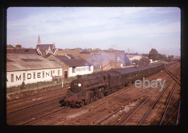 ORIGINAL 35MM SLIDE - BR Standard 73116 at Wimbledon South - 6.64. £3. ...
