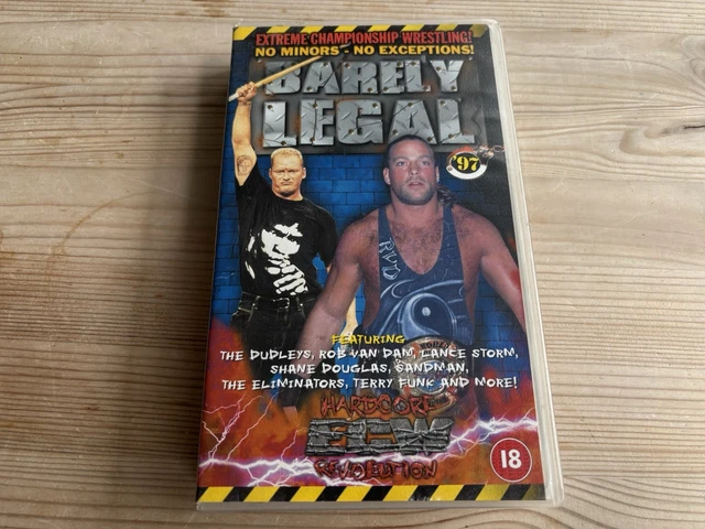ECW BARELY LEGAL 97 VHS Wwf Wwe Wcw Aew Njpw Czw Rob Van Dam Sandman ...