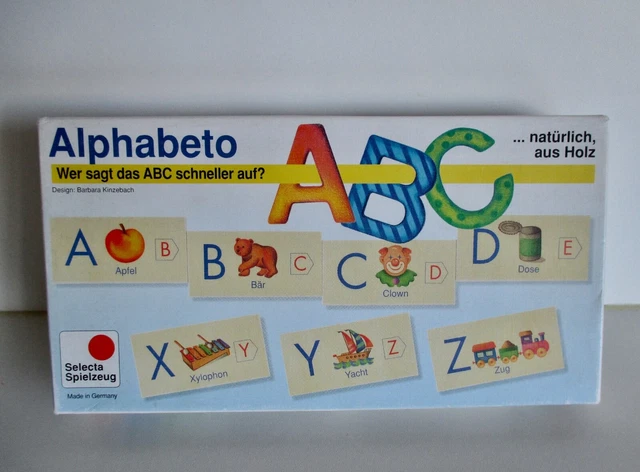 SELECTA ALPHABETO LERNSPIEL / Holzspielzeug EUR 12,00 - PicClick DE