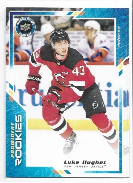 LUKE HUGHES NEW Jersey Devils 2024 National Hockey Card Day Rookie # ...