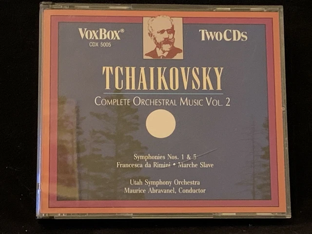 TCHAIKOVSKY ORCHESTRAL MUSIC Vol 2 - ABRAVANEL Utah - VOX 2CD BOX 1991 ...