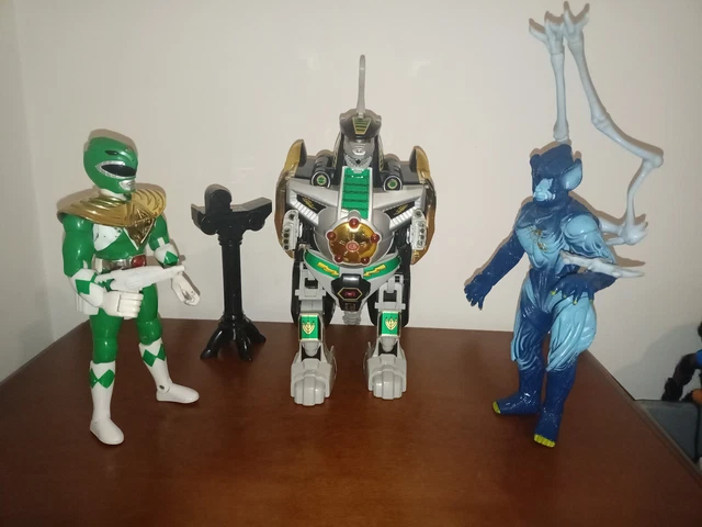 1993 MIGHTY MORPHIN Power Rangers Green Ranger + Dragonzord + Baboo ...
