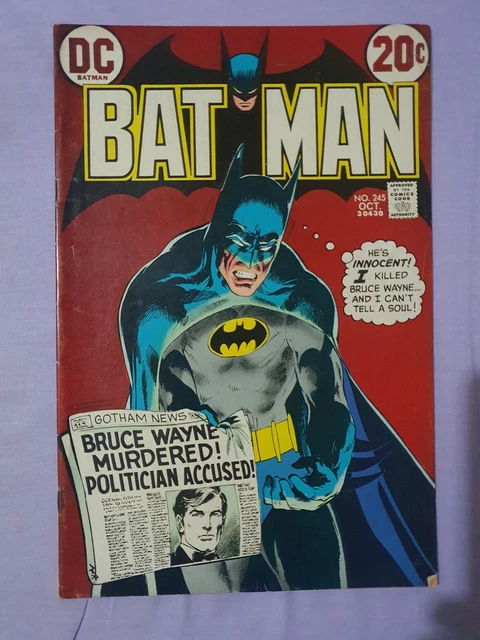 BATMAN 245 DC Bronze Age Comic Grade Around Very Good To Fine EUR 38,32 ...