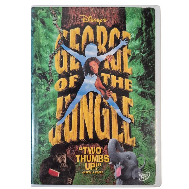 GEORGE OF THE Jungle DVD Brendan Fraser Walt Disney Comedy Adventure ...