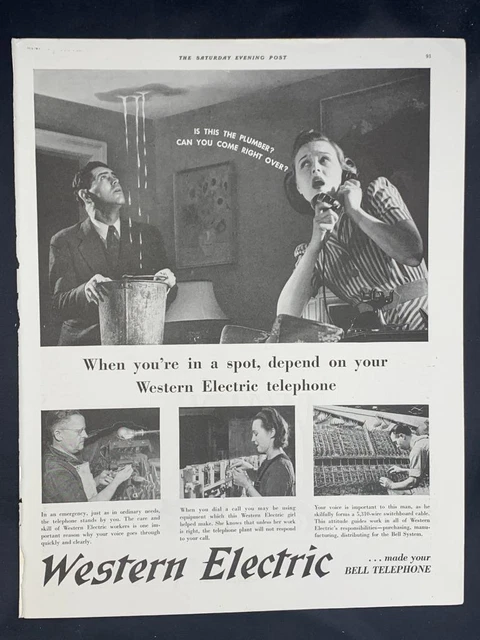 MAGAZINE AD* - 1940 - Western Electric - (#1) EUR 8,84 - PicClick FR