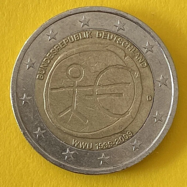 2 EURO MÜNZE Strichmännchen WWU 1999-2009 (D) Bundesrepublik Deutschland EUR 200,00 - PicClick DE