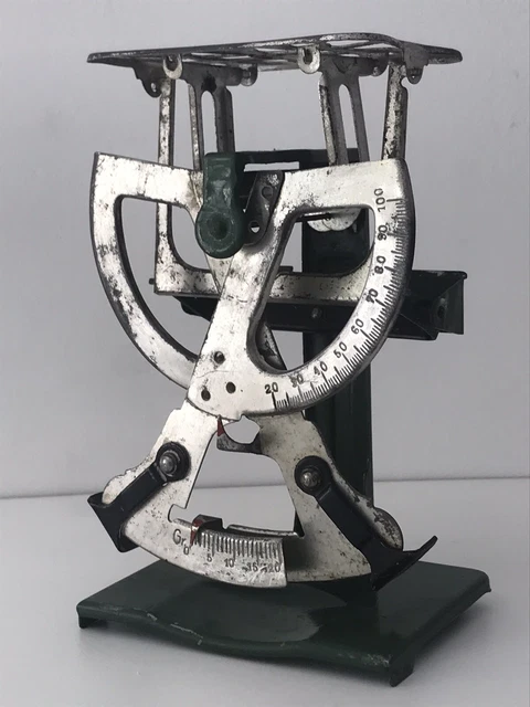 BALANCE PÈSE-LETTRE BILATÉRALE mécanique ancienne en tôle EUR 22,00 ...