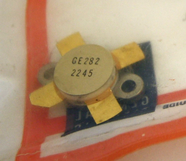 ONE (1) NOS GE-282 NPN Silicon Transistor RF Power Output Amplifier ...