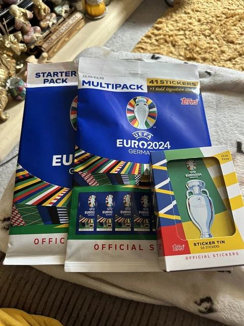 TOPPS UEFA EURO 2024 Official Stickers - Starter Pack / Multipack ...