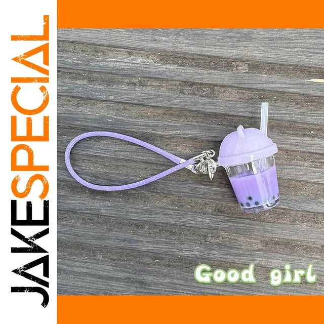 JAKESPECIAL – MINIATURE Pearl Milk Tea Keychain in Purple EUR 27,59 ...