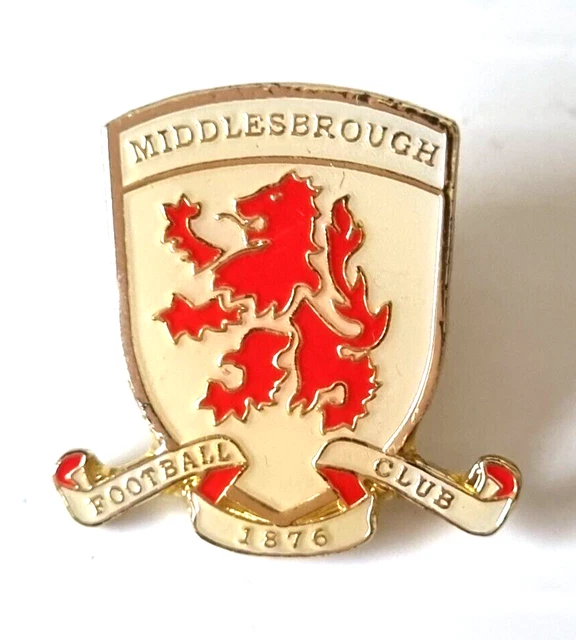 MIDDLESBROUGH FOOTBALL Club Soccer England UK Metal Enamel Lapel Pin ...