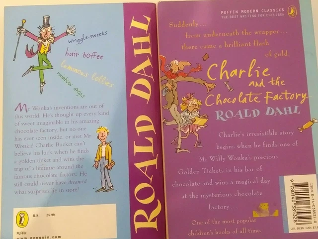 CHARLIE AND THE Chocolate Factory by Roald Dahl 2 copies (Paperback) £5 ...