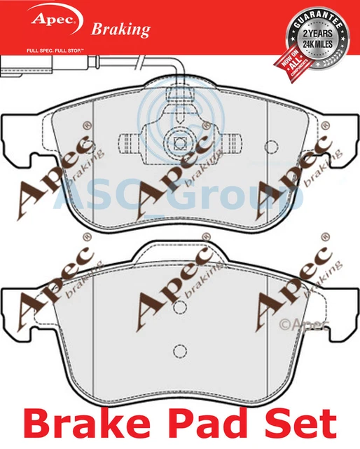 APEC SET DE Pads Freins Avants EO Remplacement avec Indicateur Usure ...